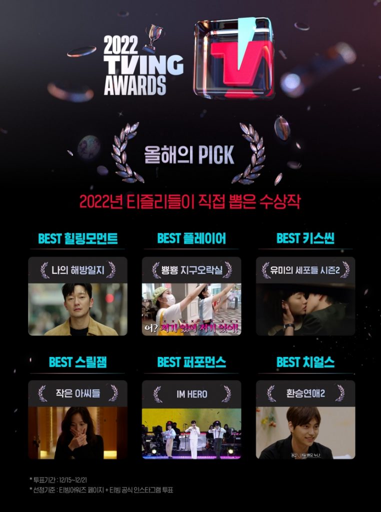 티빙 이용자들이 직접 뽑은 올해의 PICK! – CJ 뉴스룸