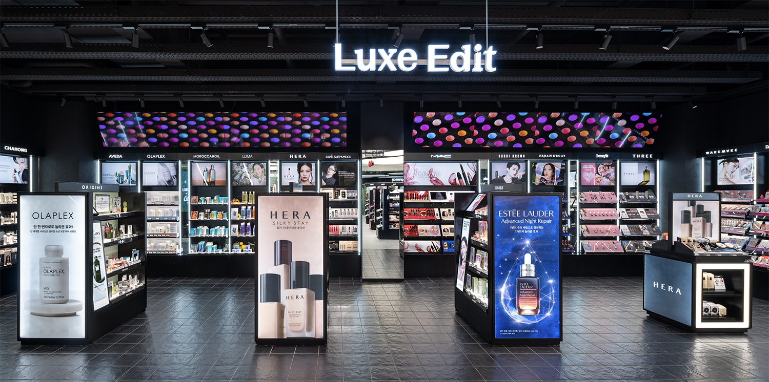 [CJ올리브영] 올리브영 매장에서 만나볼 수 있는 ‘럭스에디트(Luxe Edit)’ 특화존 참고 이미지 – CJ미디어라이브러리